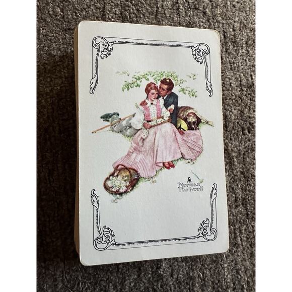 Unk | Games | Vintage Estate Rockwell Usa Playing Cards Deck Young ...